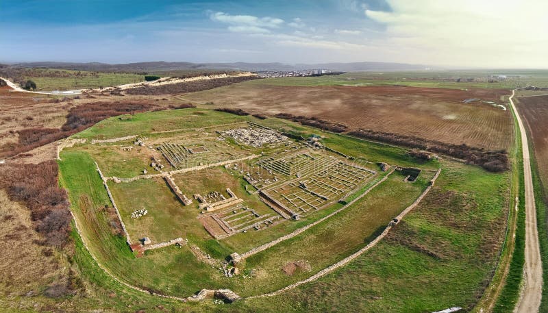 Ancient Roman Military Camp, AI Generated Stock Illustration ...