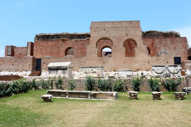 Ancient Roman Odeon in Patras, Greece Stock Photo - Image of ...