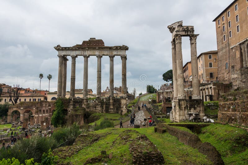 Ancient Roman remains editorial photo. Image of foro - 56143146