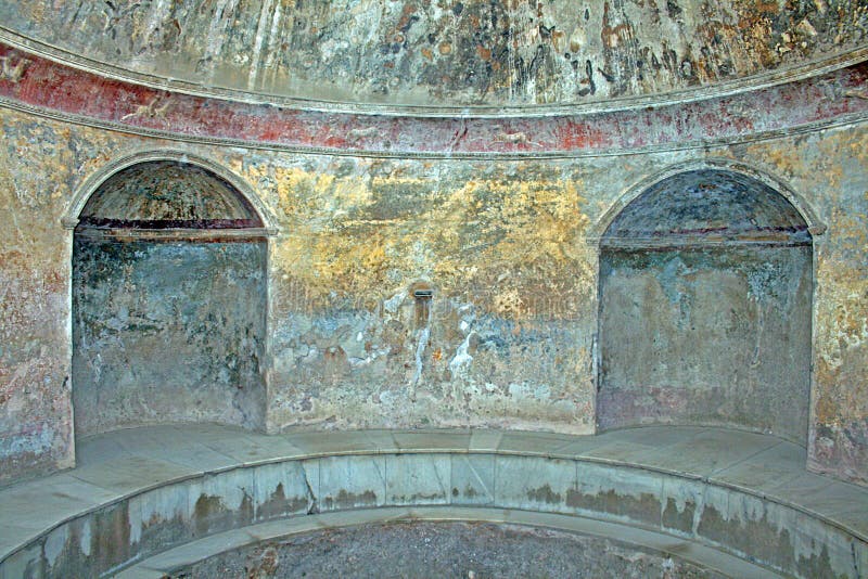 Stabian Baths (Terme Stabiane) in Pompeii Stock Image - Image of place ...