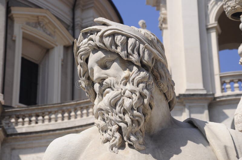 Ancient Roman statue stock image. Image of facade, outdoors - 11077403
