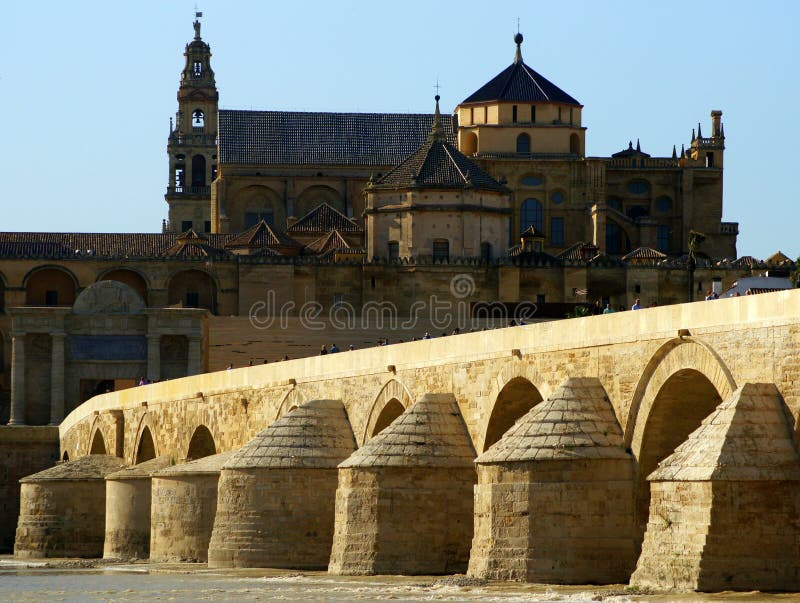 Ancient Roman Stone Bridge editorial stock photo. Image of arabian ...