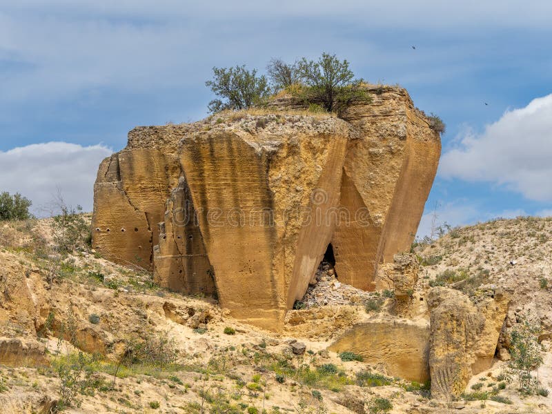 Ancient Roman Stone Quarry in Osuna Seville Stock Photo - Image of city ...