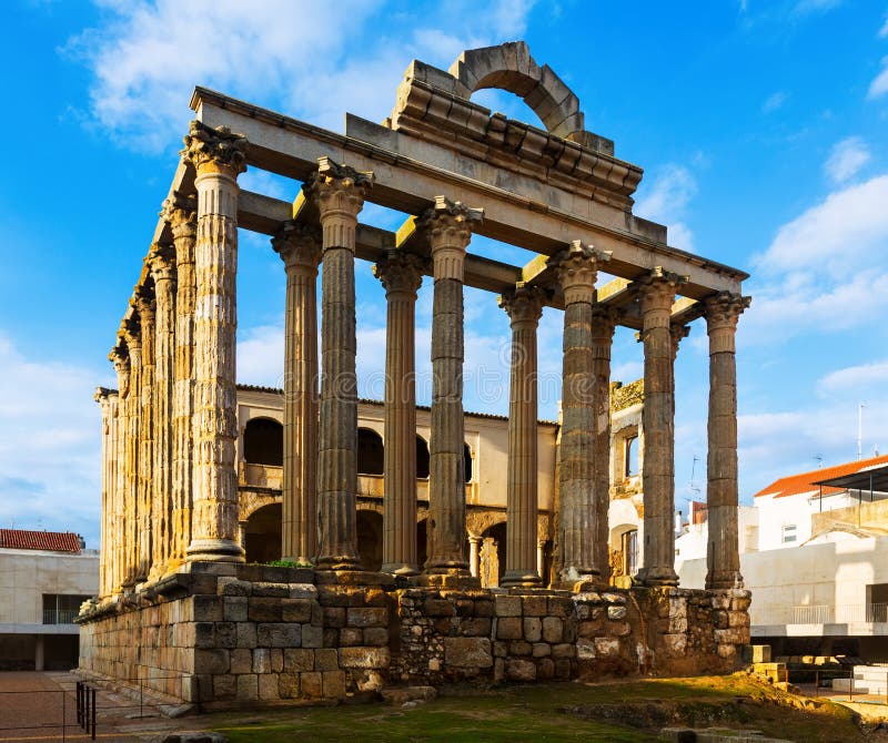 Ancient roman temple stock photo. Image of forum, building - 235959758