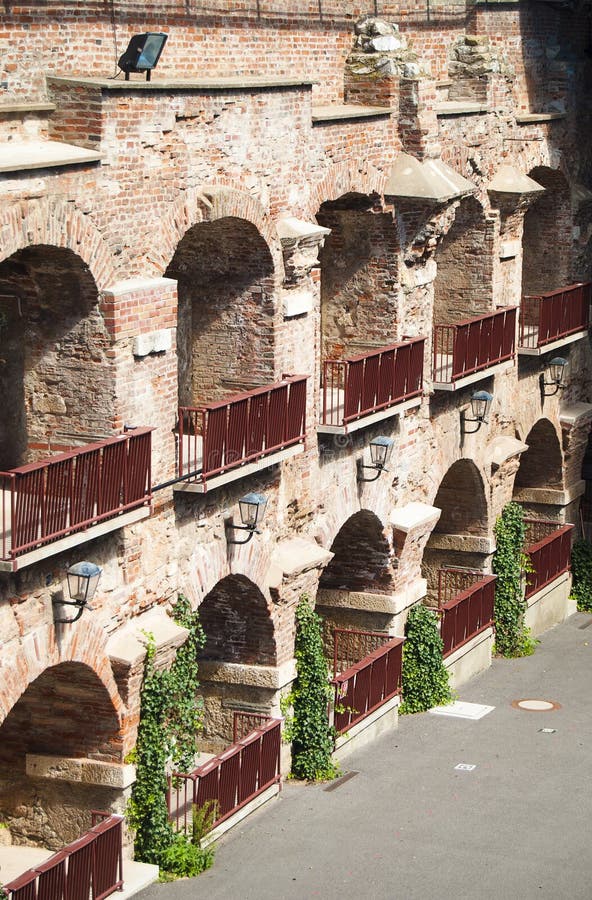 Ancient roman theater stock image. Image of stone, heritage - 33945767