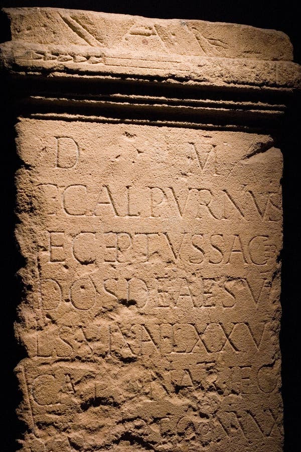 Ancient Roman Writing stock image. Image of rough, chiseled - 1670339