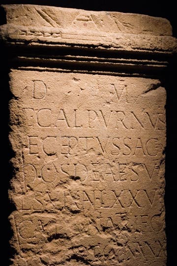 Ancient Roman Writing stock image. Image of rough, chiseled - 1670339