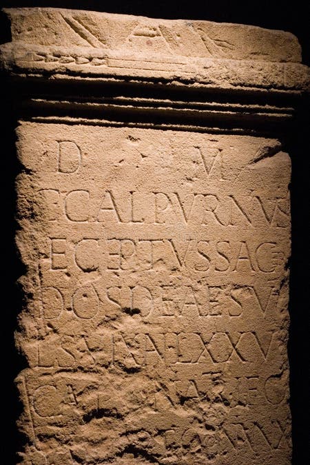 Ancient Roman Writing stock image. Image of rough, chiseled - 1670339