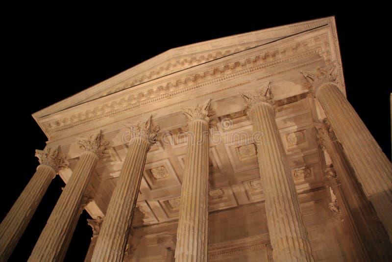 The ancient Romanic Temple stock image. Image of building - 22535373