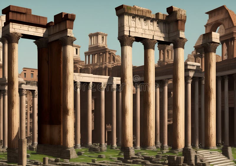 Ancient Rome, Generative AI Illustration Stock Illustration ...