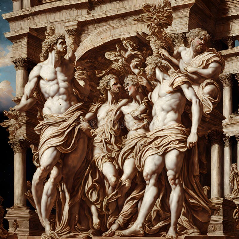 Ancient Rome, Generative AI Illustration Stock Illustration ...