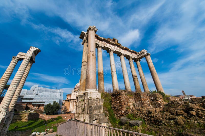 Ancient Rome ruines stock image. Image of famous, historical - 42204361