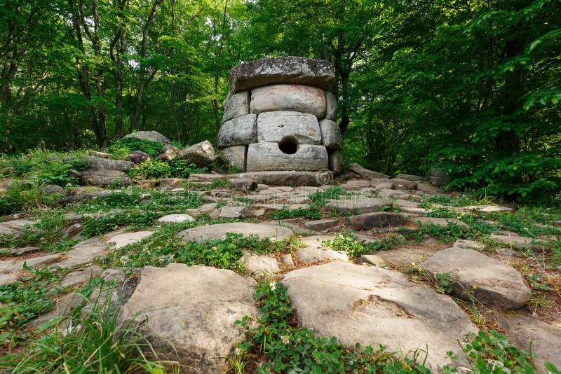 Ancient Round Compound Dolmen in the Valley of the River Jean, Monument ...