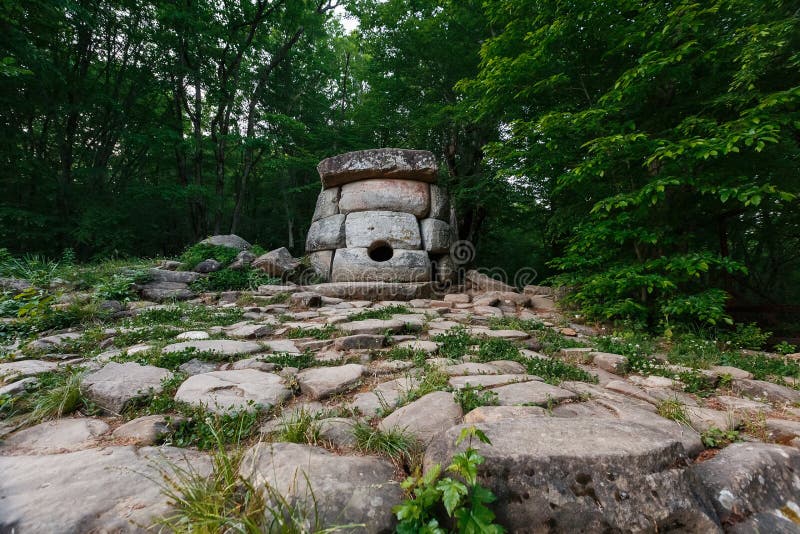 Ancient Round Compound Dolmen in the Valley of the River Jean, Monument ...