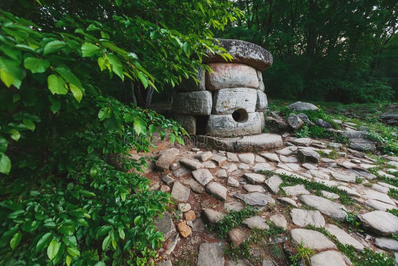 Ancient Round Compound Dolmen in the Valley of the River Jean, Monument ...
