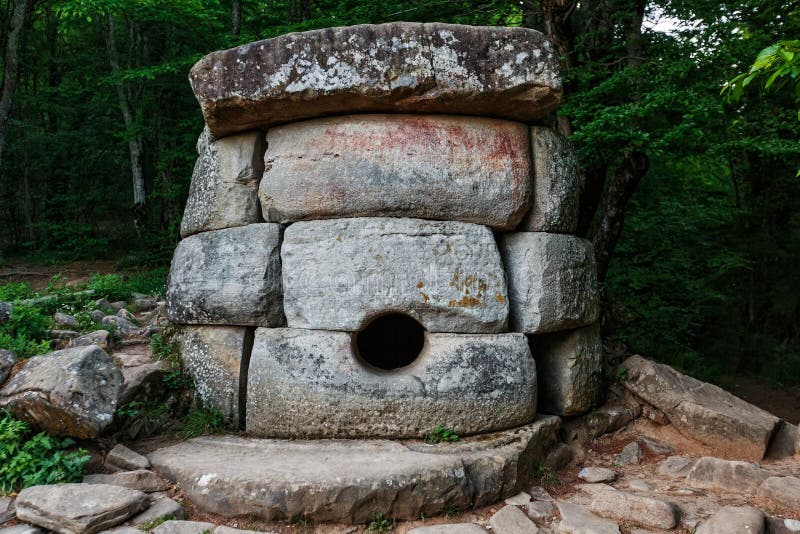 Ancient Round Compound Dolmen in the Valley of the River Jean, Monument ...