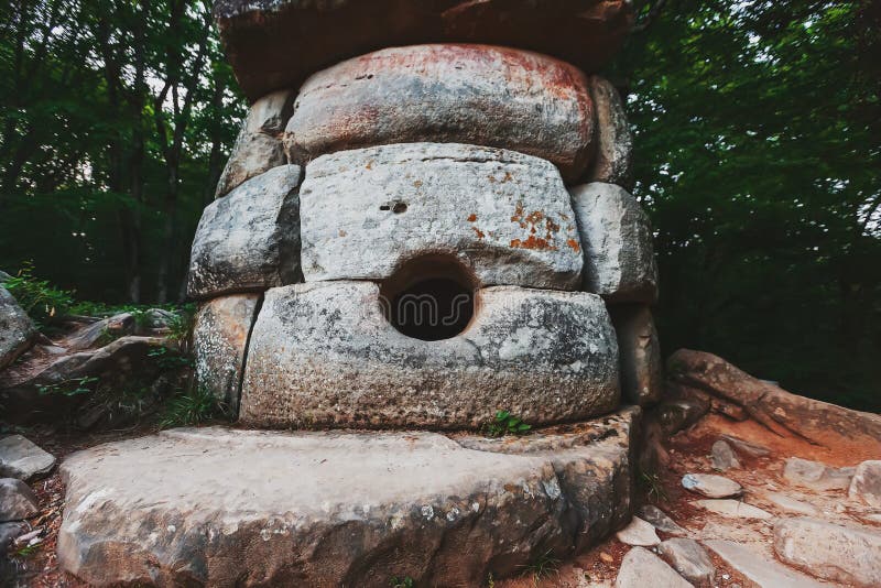 Ancient Round Compound Dolmen in the Valley of the River Jean, Monument ...