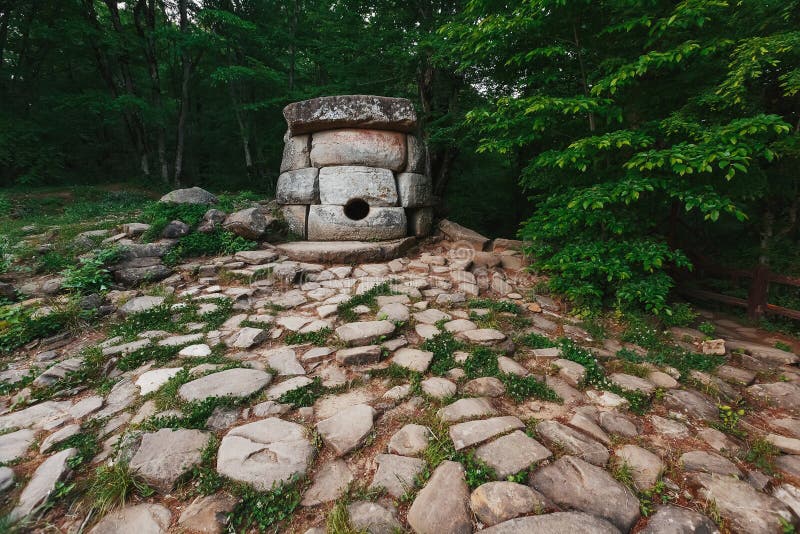 Ancient Round Compound Dolmen in the Valley of the River Jean, Monument ...