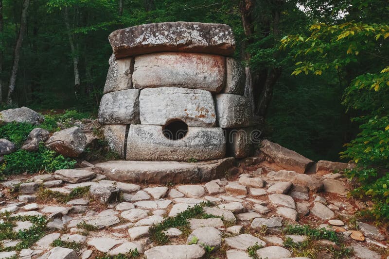 Ancient Round Compound Dolmen in the Valley of the River Jean, Monument ...