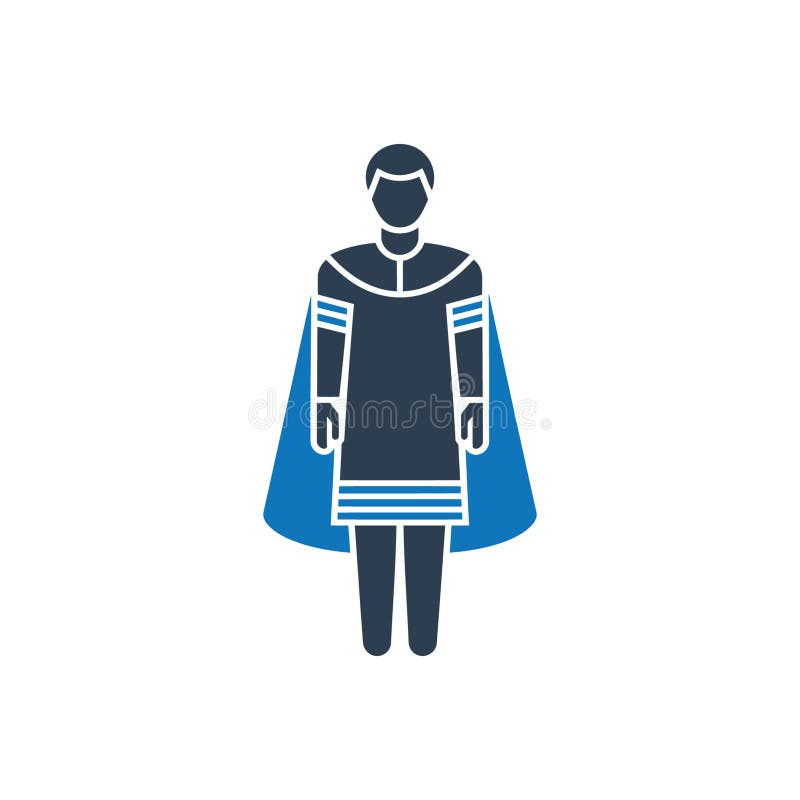 Ancient Royal Person Icon stock vector. Illustration of icon - 373775095