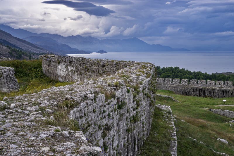The Ancient Rozafa Castle in Shkoder Albania Stock Photo - Image of ...