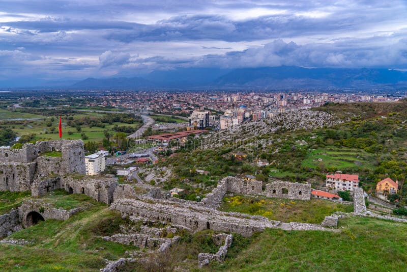 The Ancient Rozafa Castle in Shkoder Albania Stock Image - Image of ...