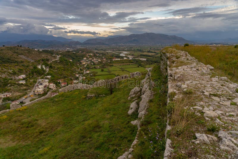 The Ancient Rozafa Castle in Shkoder Albania Stock Image - Image of ...