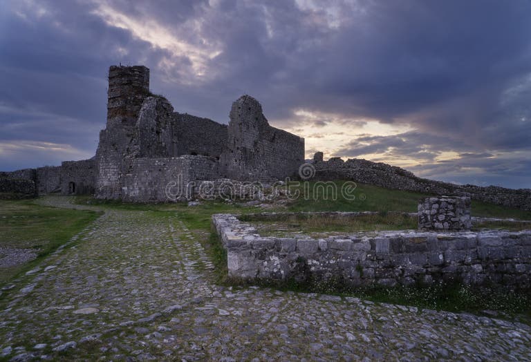 The Ancient Rozafa Castle in Shkoder Albania Stock Photo - Image of ...