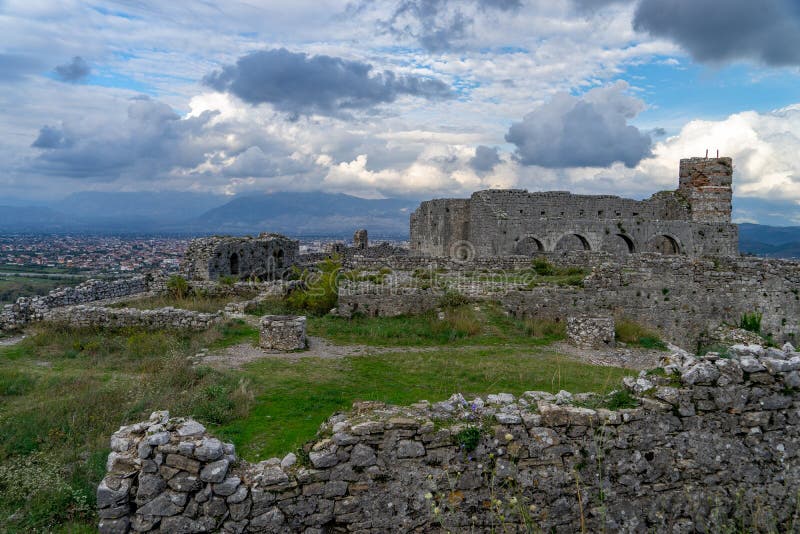 The Ancient Rozafa Castle in Shkoder Albania Stock Photo - Image of ...