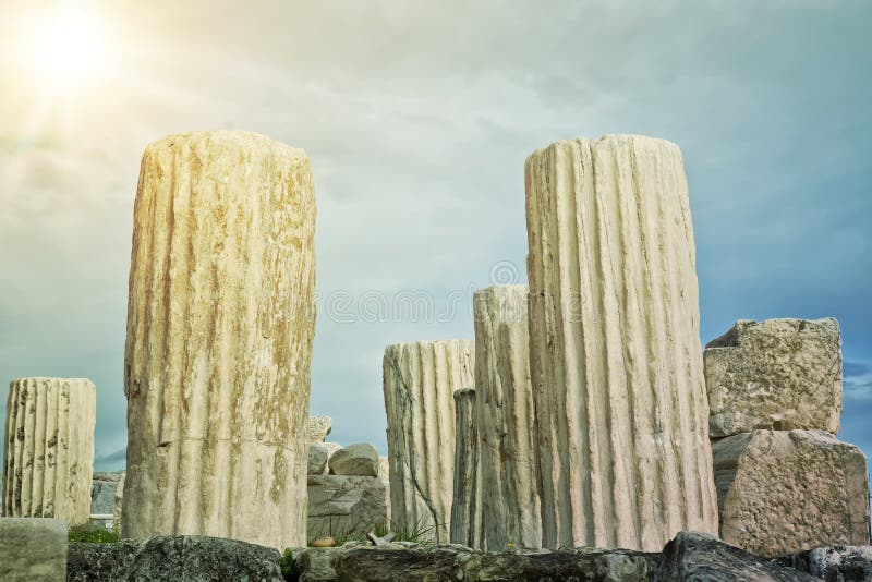 Athen`s Ancient Rubble stock image. Image of greek, acropolis - 186576441