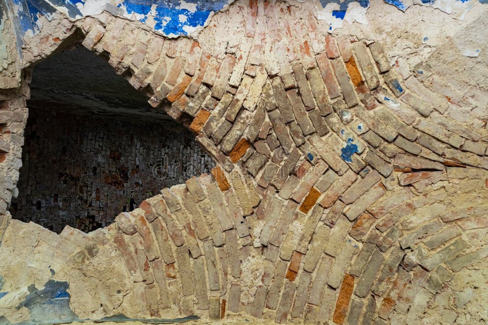 Ancient Ruined Ceiling in a Historic Building Stock Photo - Image of ...