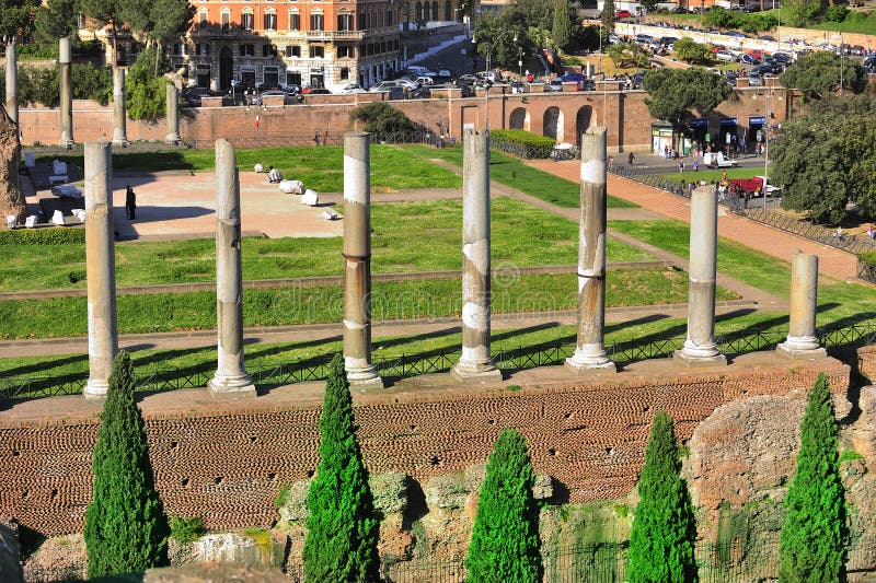 Ancient Ruins - Arcs and Columns Stock Photo - Image of forum ...