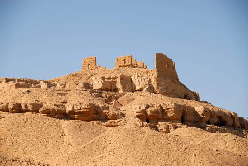 Ancient Ruins at Aswan stock photo. Image of ancient, harkuf - 3855692