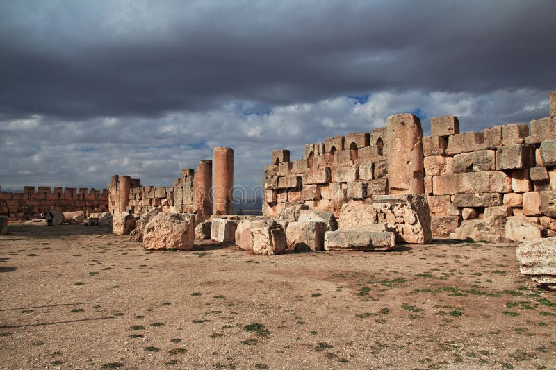 Ancient Ruins of Baalbek, Lebanon Editorial Stock Photo - Image of ...