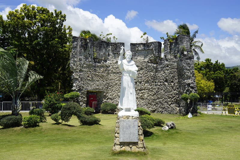 Ancient Ruins of the Barracks of Oslob Stock Photo - Image of ancient ...