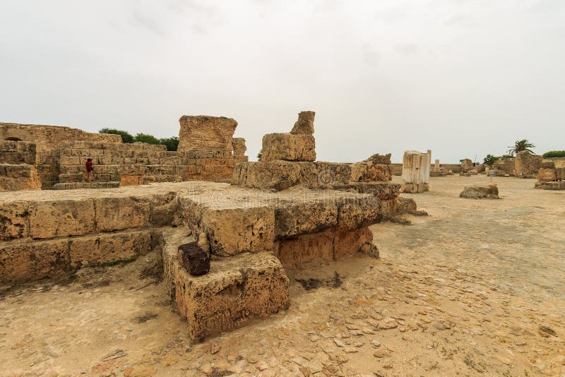 Ancient Ruins of Baths at Tunisia, Carthage Editorial Photo - Image of ...
