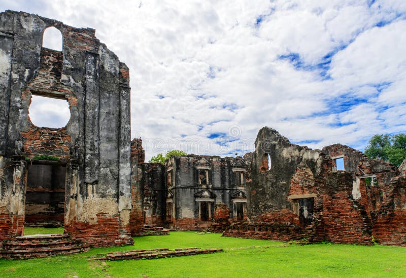 Ancient ruins building stock photo. Image of brick, architecture ...