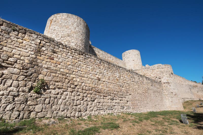 Ancient Ruins of Burgos Castle Stock Photo - Image of castles ...
