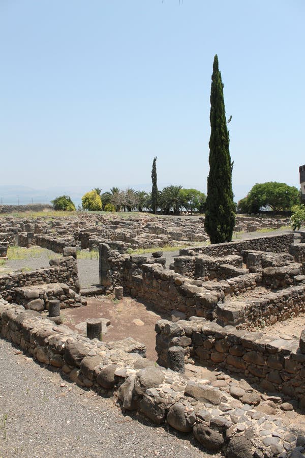Ancient Ruins at Capernaum stock image. Image of nahum - 19775277