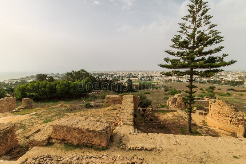 Ancient ruins of Carthage editorial image. Image of site - 188045645