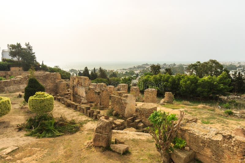 Ancient ruins of Carthage editorial photo. Image of museum - 188045696
