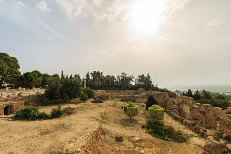 Ancient ruins of Carthage editorial stock photo. Image of ancient ...