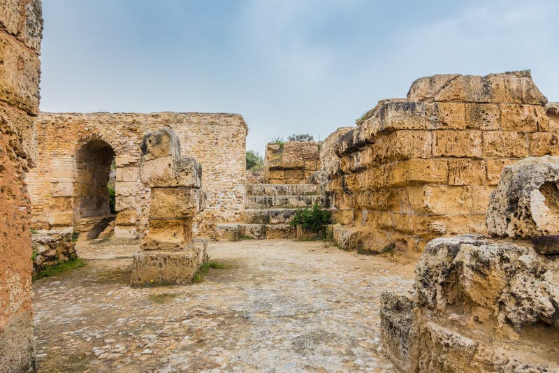 Ancient Ruins of Carthage, Tunisia Stock Photo - Image of tunisia ...