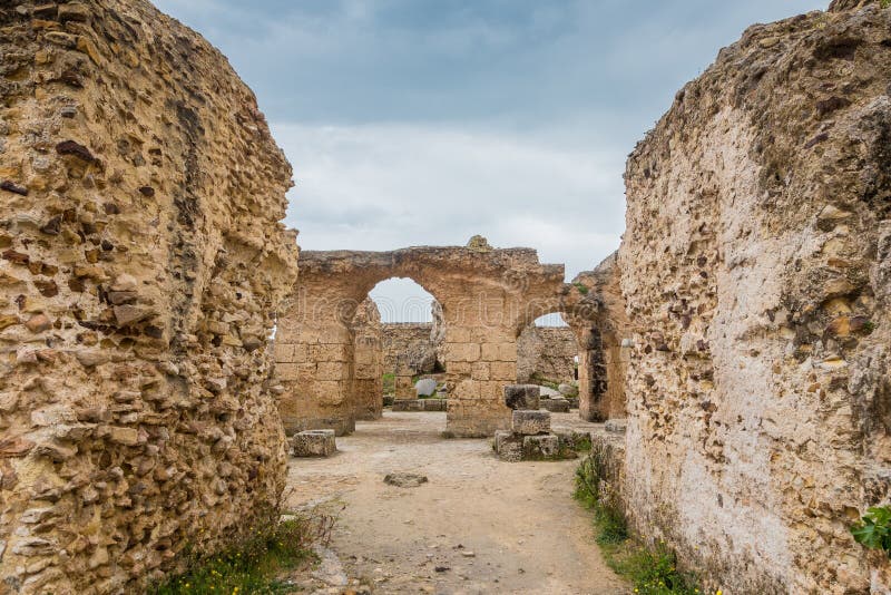 Ancient Ruins of Carthage, Tunisia Stock Image - Image of vacation ...