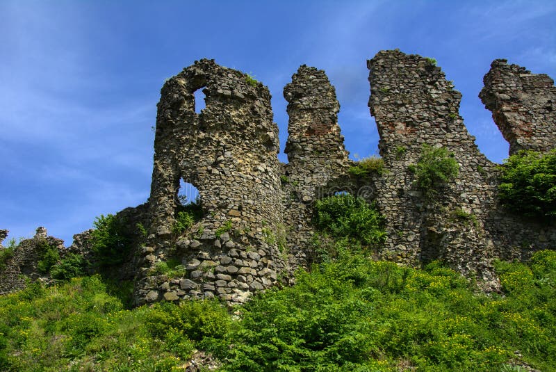 Ancient Ruins of the Castle of the Town of Khust & X28;Dracula Castle ...