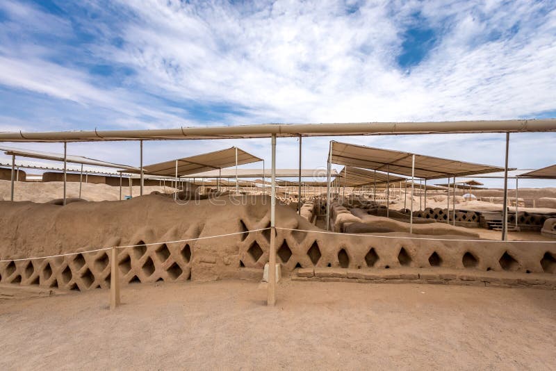 The Ancient Ruins of Chan Chan in Peru Stock Photo - Image of lost ...