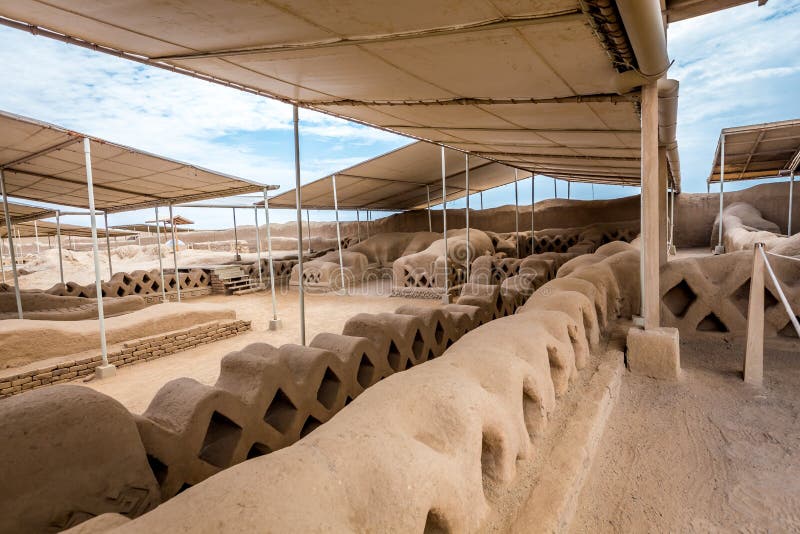 The Ancient Ruins of Chan Chan in Peru Stock Photo - Image of latin ...