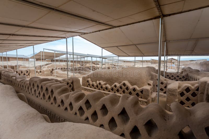 The Ancient Ruins of Chan Chan in Peru Stock Photo - Image of columbian ...