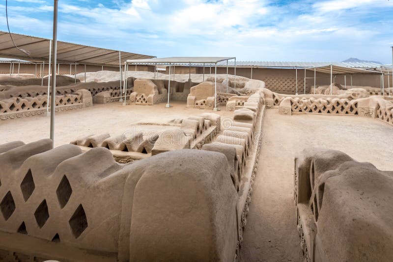 The Ancient Ruins of Chan Chan in Peru Stock Photo - Image of ...