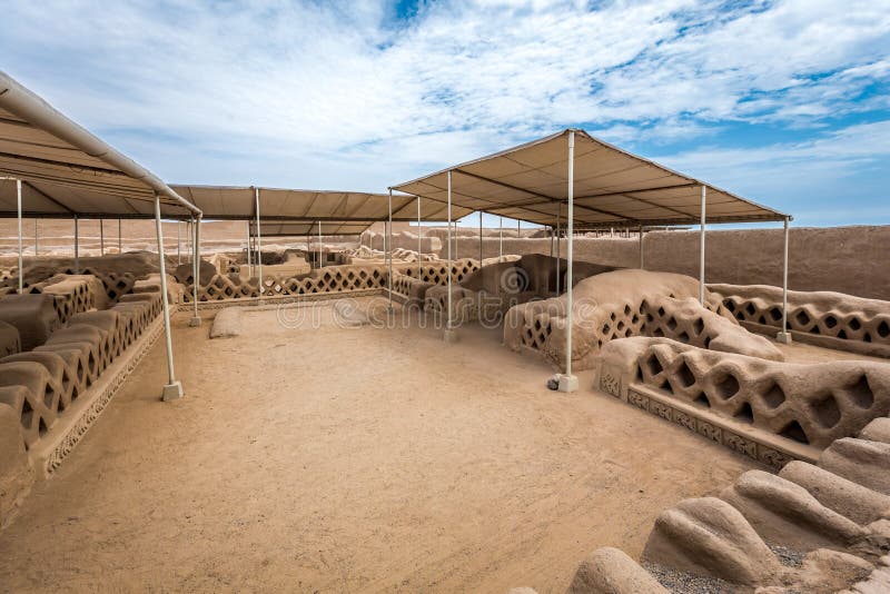 The Ancient Ruins of Chan Chan in Peru Stock Photo - Image of peruvian ...